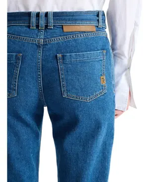 Balmain Belted Denim Jeans