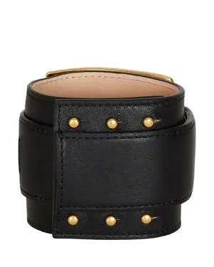 Balmain Anthem Smooth Leather Bracelet