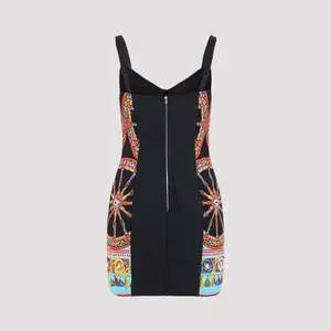 Dolce & Gabbana Charmeuse Carretto Mini Dress