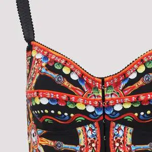 Dolce & Gabbana Charmeuse Carretto Mini Dress