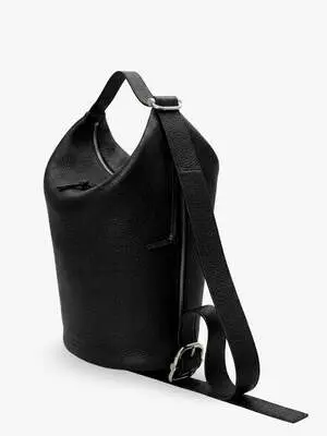 Loewe Loop Leather Crossbody Bag - Black