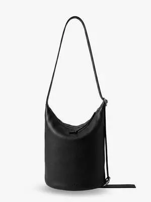 Loewe Loop Leather Crossbody Bag - Black