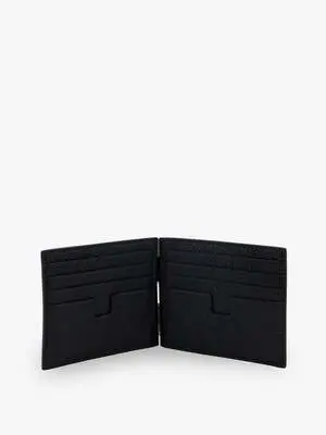 TOM FORD Leather Card Holder With Front Logo