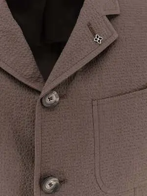 Tagliatore Torrent Wrinkled Cotton Blazer