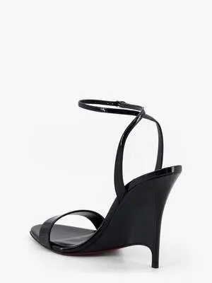 CHRISTIAN LOUBOUTIN Zeezeenella Patent Leather Wedge Sandals