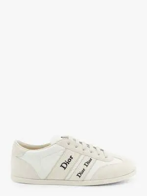 Dior Leather Ribbon Sneakers With Embroidered Logo On The Side - Multicolor