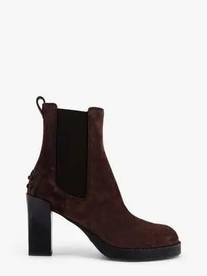 TOD'S Suede Ankle Boots - Multicolor