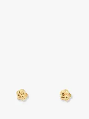Bottega Veneta Brass Knot Detail Stud Earrings - Multicolor