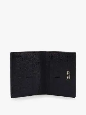 TOM FORD Leather Card Holder With Logo