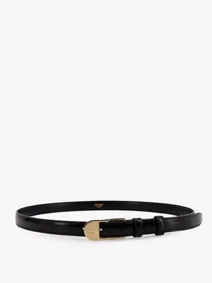 Celine Bc-25 Leather Belt - Black