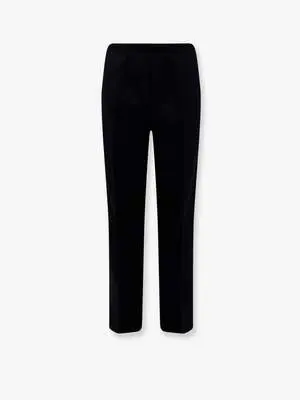 Loro Piana Petunia Cashmere, Silk And Virgin Wool Trousers - Black
