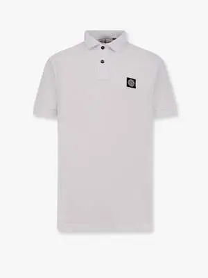Stone Island Cotton Polo Shirts - White