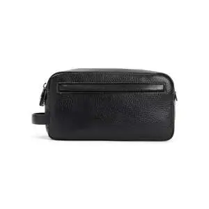 Brunello Cucinelli Grained Leather Beauty Case - Black