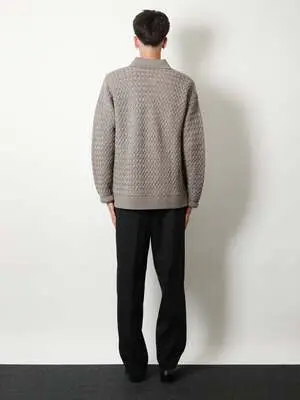 Bottega Veneta Wool Sweater With Intrecciato Motif