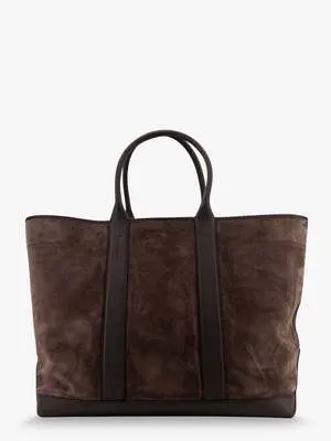 TOM FORD Suede Shopping Bag With Engraved Logo