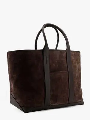 TOM FORD Suede Shopping Bag With Engraved Logo