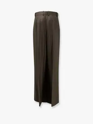 Loro Piana Wide Leg Wool Trousers