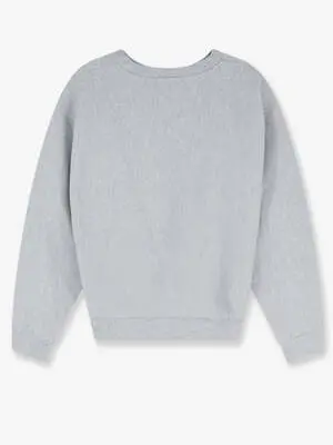 Celine Loose Fit Cotton Sweatshirt With Logo Print