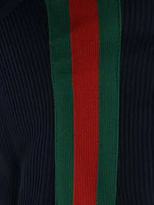 Gucci Lightweight Ribbed Cotton Jersey Zip-up Sweatshirt - Multicolor