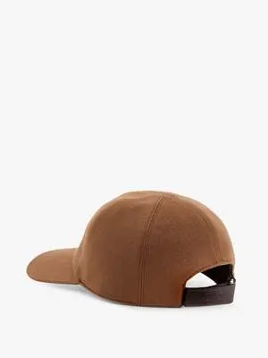 Loro Piana Cashmere Baseball Cap - Brown