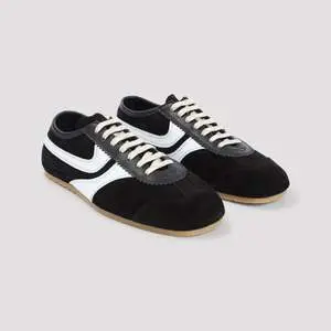 Dries Van Noten Suede Lace-up Sneakers - Black