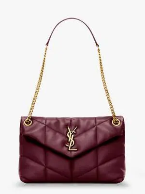 Saint Laurent Puffer Matelassé Leather Shoulder Bag - Multicolor