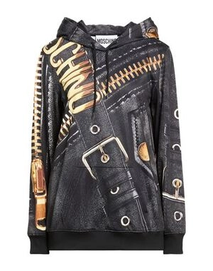 Moschino Printed Hooded Sweatshirt - Black
