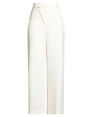 MAISON MARGIELA Wide-leg Polyester Virgin Wool Pants - White