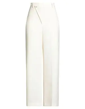MAISON MARGIELA Wide-leg Polyester Virgin Wool Pants - White