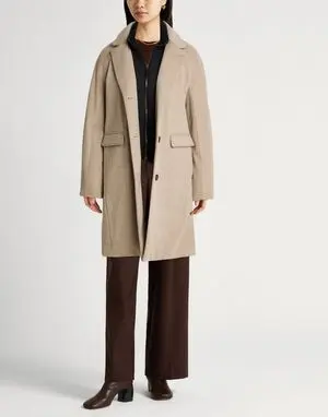 MOORER Single-breasted Cashmere Blend Coat With Down Interior