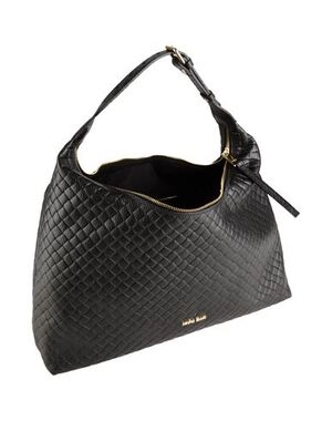 MARC ELLIS Quilted Leather Maxi Shoulder Bag - Black