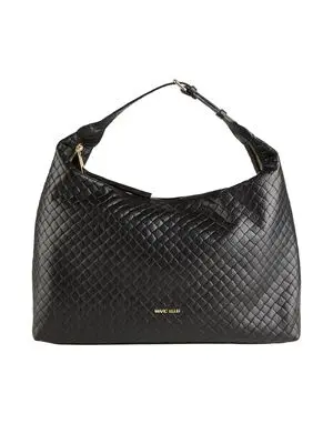 MARC ELLIS Quilted Leather Maxi Shoulder Bag - Black