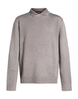 DONDUP Wool Sweater With Classic Collar - Grey