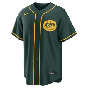 Nike Australia National Team Soccer X Mlb Stadium Jersey - Green