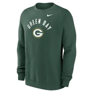 Nike Bay Packers Club Nfl Pullover Crew - Green
