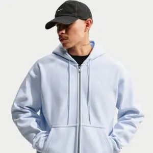 Nike Solo Swoosh Full-zip Fleece Hoodie - Grey