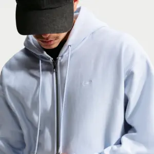 Nike Solo Swoosh Full-zip Fleece Hoodie - Grey