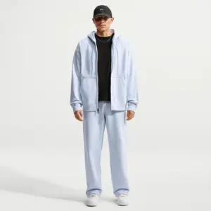 Nike Solo Swoosh Full-zip Fleece Hoodie - Grey