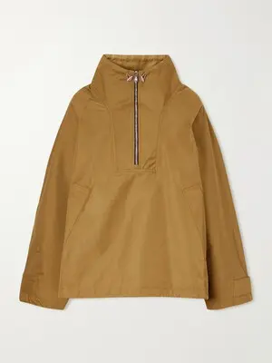 AGOLDE Coulson Half-zip Cotton-blend Shell Jacket