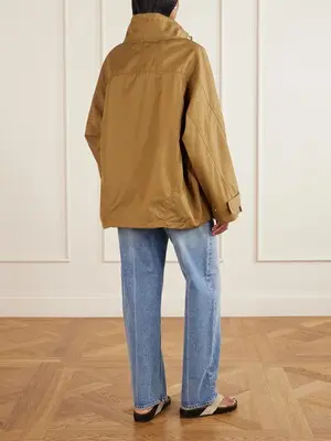 AGOLDE Coulson Half-zip Cotton-blend Shell Jacket