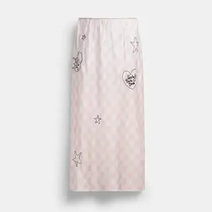COACH Brain Dead Embroidered Slip Skirt