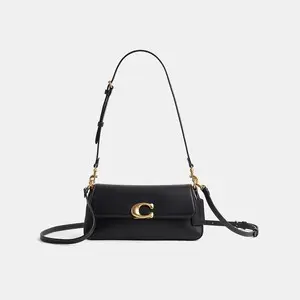 COACH Restored Jet Shoulder Bag Brass/black