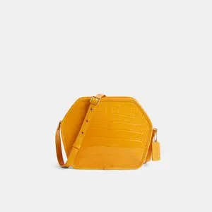 COACH Restored Zip Geometric Pouch In Alligator