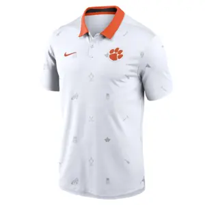Nike Clemson Vapor Pattern Dri-fit College Polo