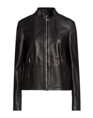 MOORER Jacket Blush Size Leather - Black