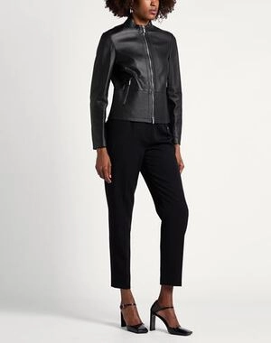 MOORER Jacket Blush Size Leather - Black
