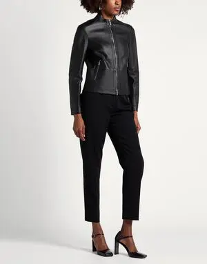 MOORER Jacket Blush Size Leather - Black