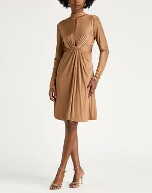 Dixie Mini Dress Bronze Size Polyester, Elastane