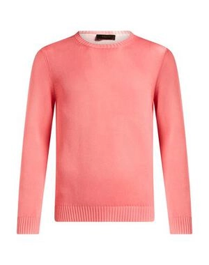 MOORER Cotton Crewneck Sweater - Coral