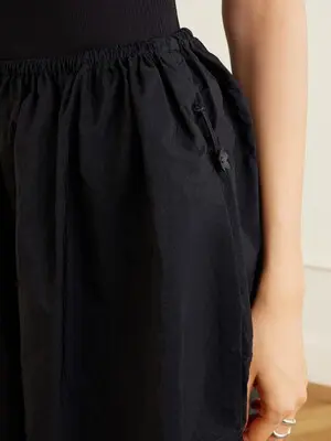 Cecilie Bahnsen Cbfiella' Embroidered Scalloped Taffeta Midi Skirt - Black